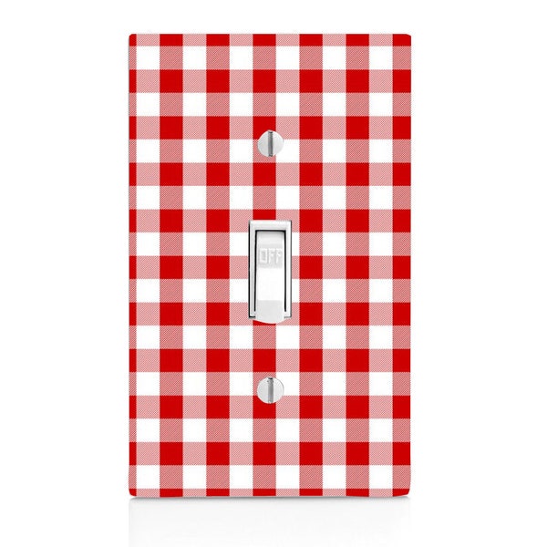 Gingham Outlet Cover - Etsy