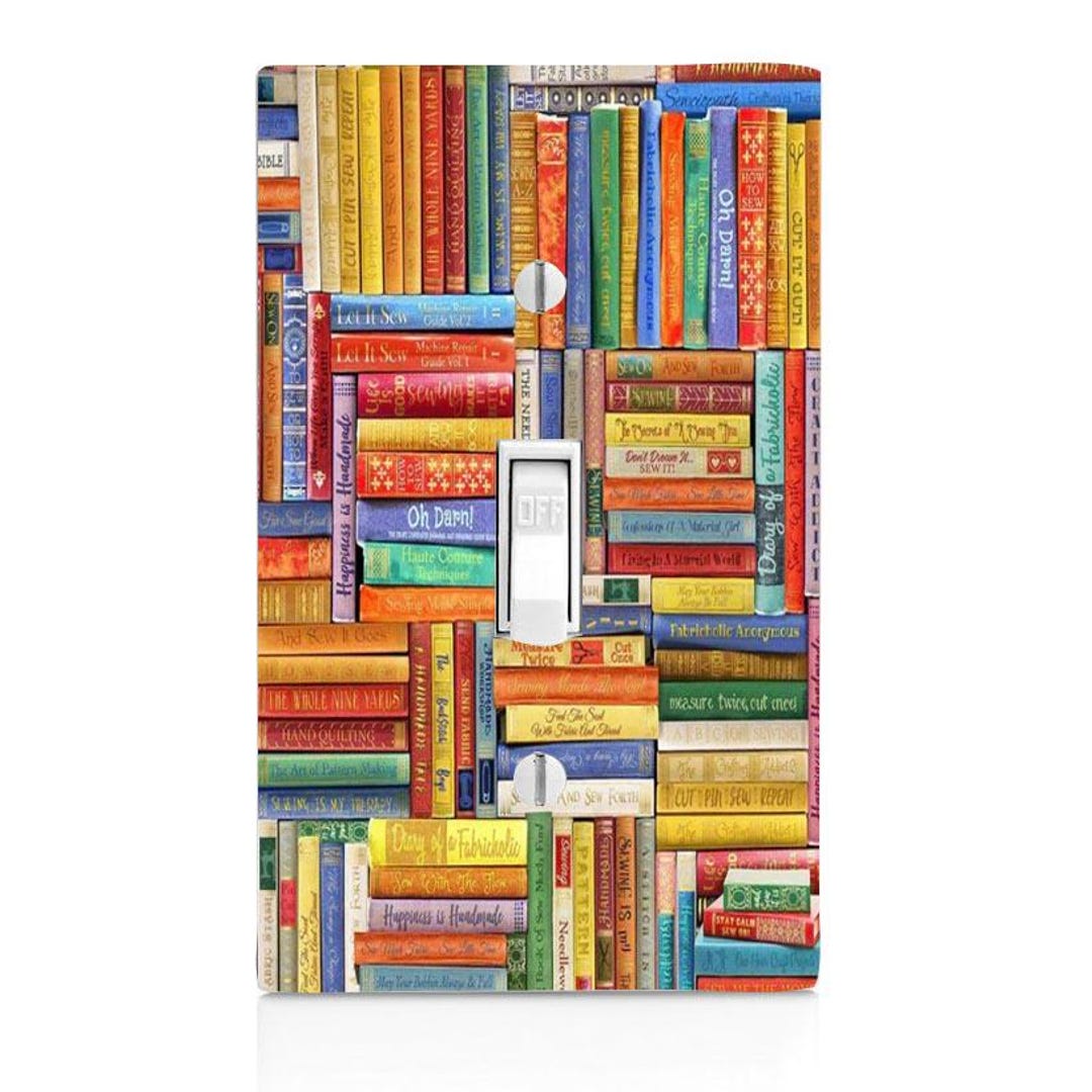 Book Lovers, Library Light Switch Cover, Night Light, Cabinet Knob - Etsy