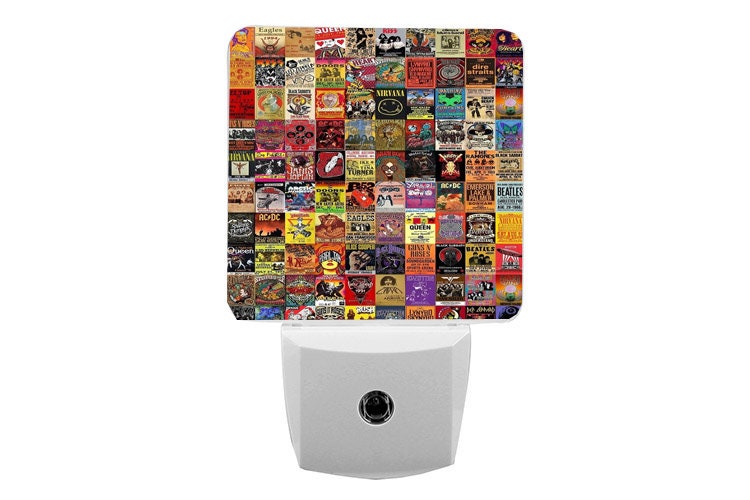 Rock Band Poster Image Light Switch Cover, Night Light, Cabinet Knob - Etsy