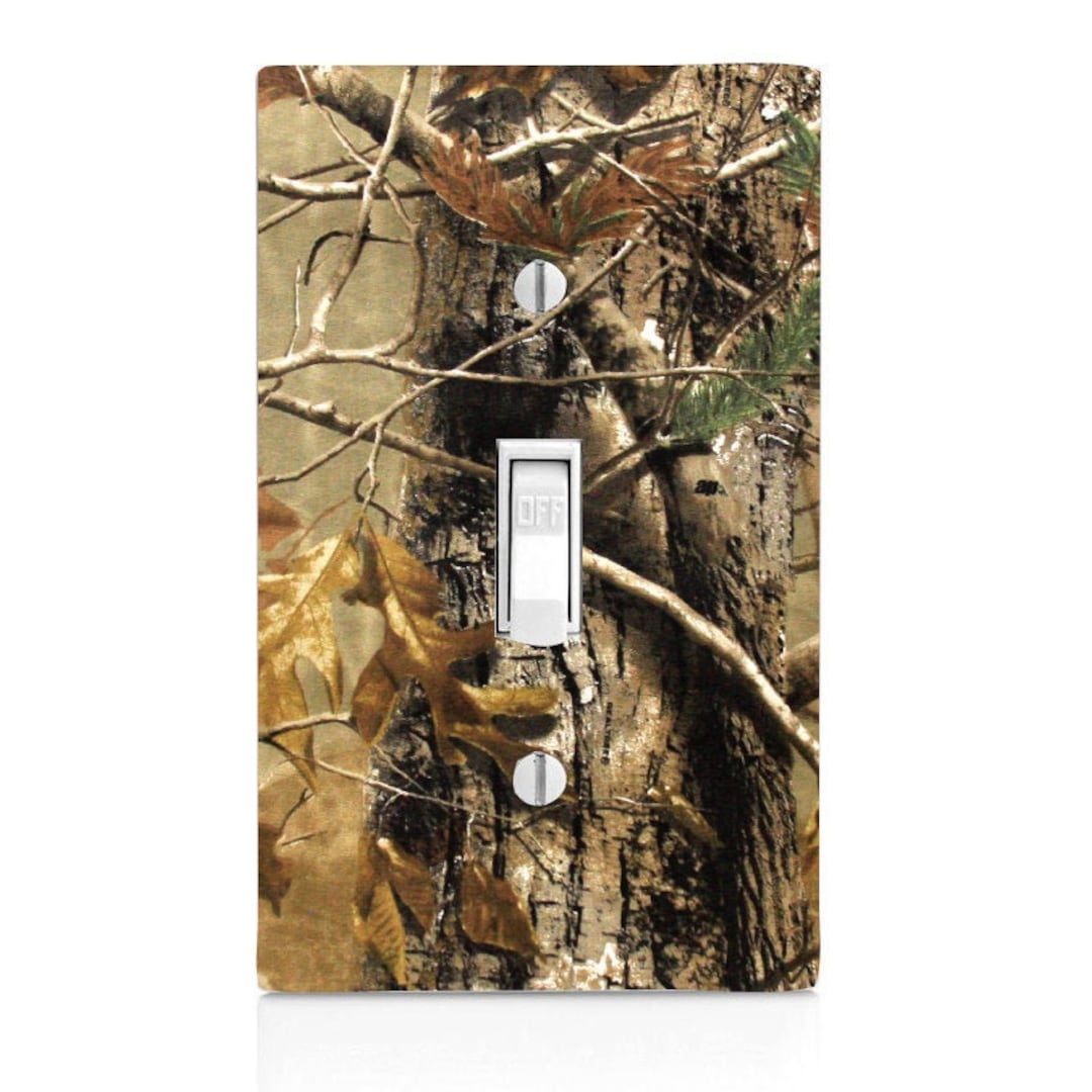 Real Tree Camo Light Switch Cover, Night Light, Cabinet Knob - Etsy