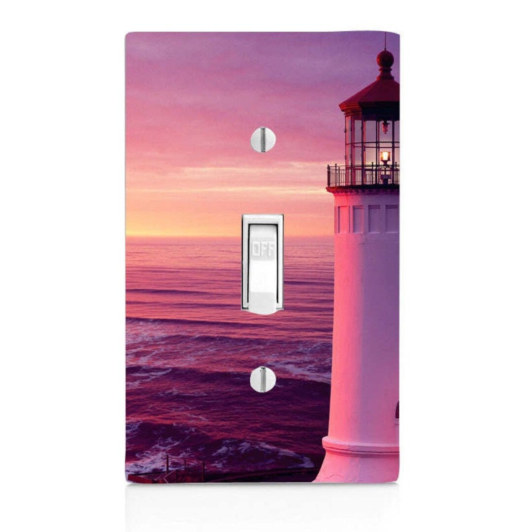 Lighthouse, by the Sea Light Switch Cover, Night Light, Cabinet Knob - Etsy