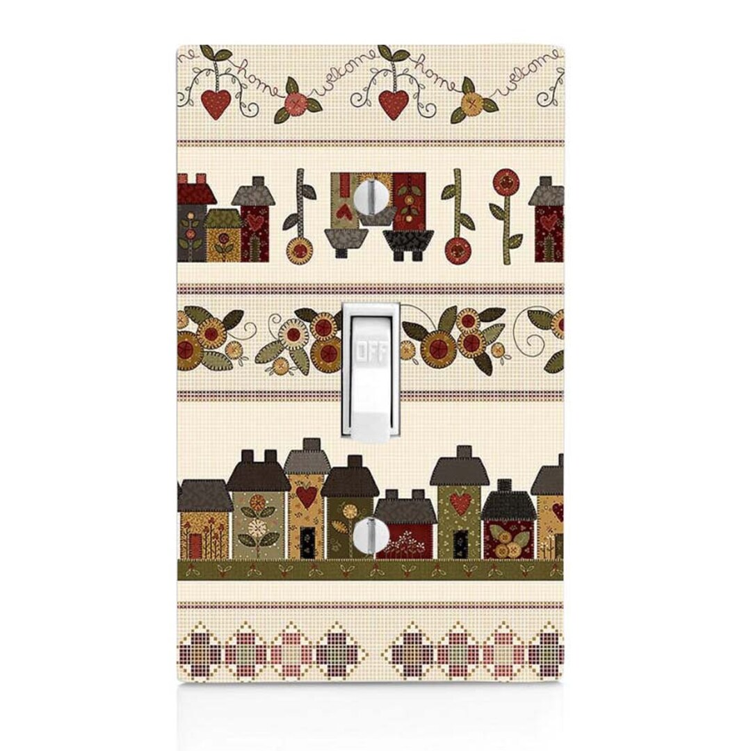 Border Home Sweet Home, Primitive House Light Switch Cover, Night Light ...