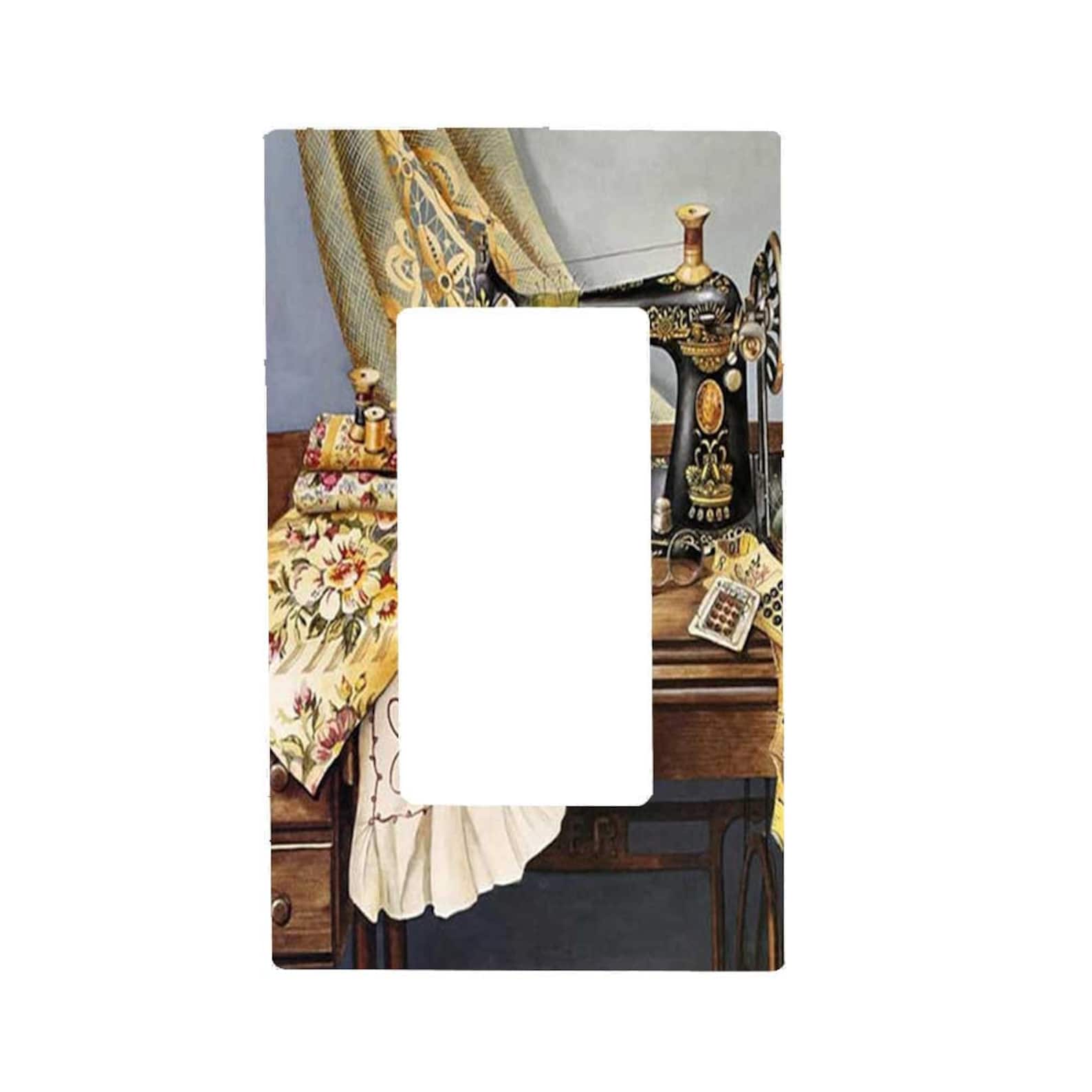 Antique Sewing Machine Light Switch Cover, Night Light, Cabinet Knob - Etsy