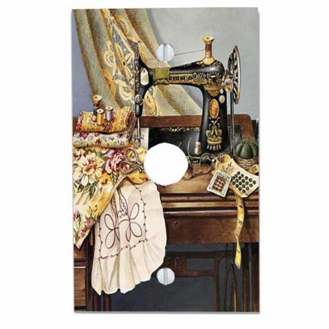 Antique Sewing Machine Light Switch Cover, Night Light, Cabinet Knob - Etsy
