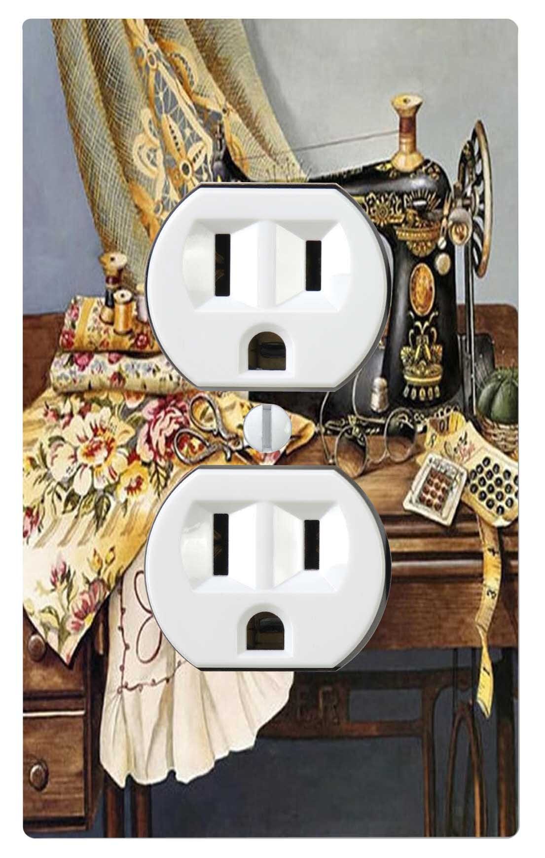 Antique Sewing Machine Light Switch Cover, Night Light, Cabinet Knob - Etsy