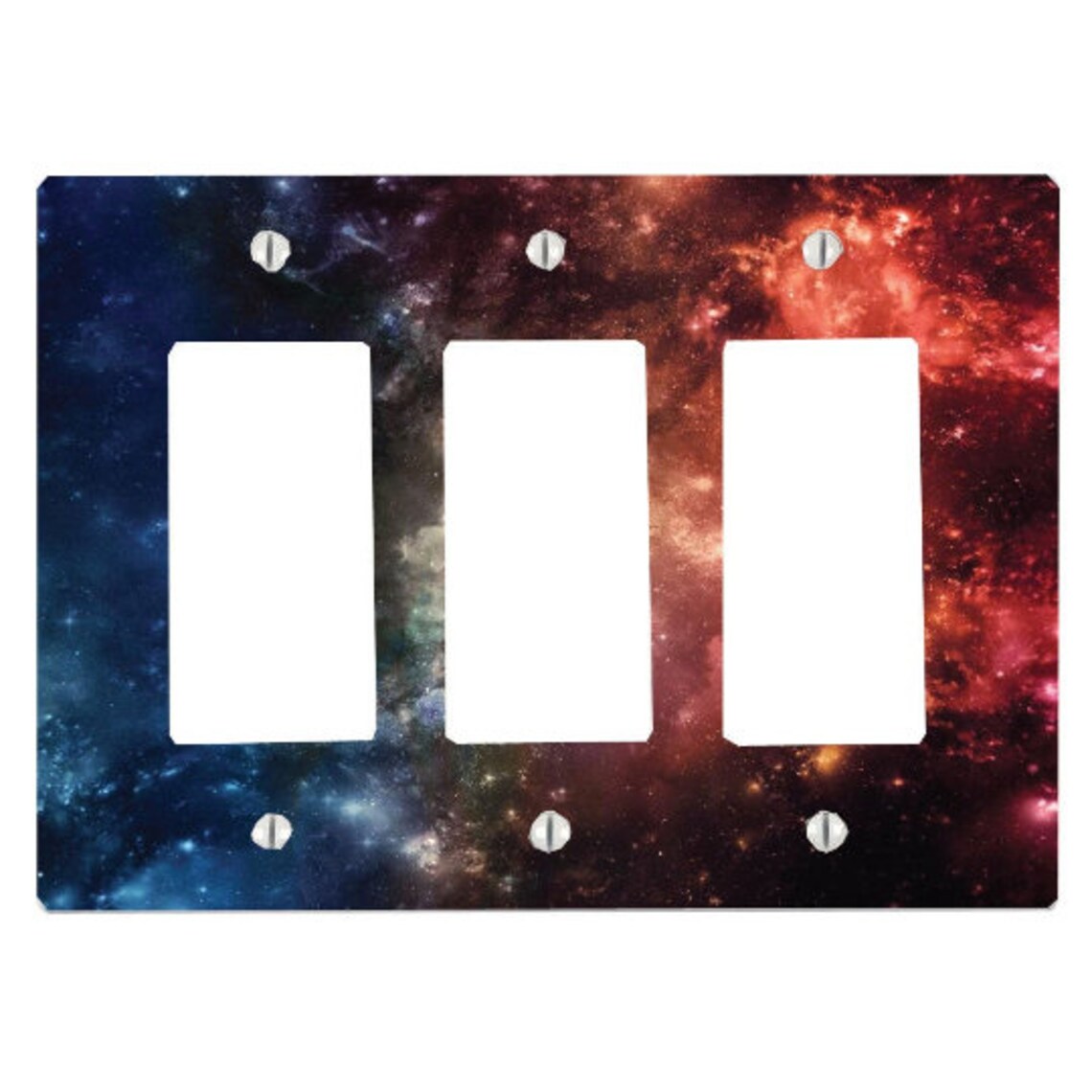 Red Galaxy, Space Light Switch Cover, Night Light, Cabinet Knob - Etsy