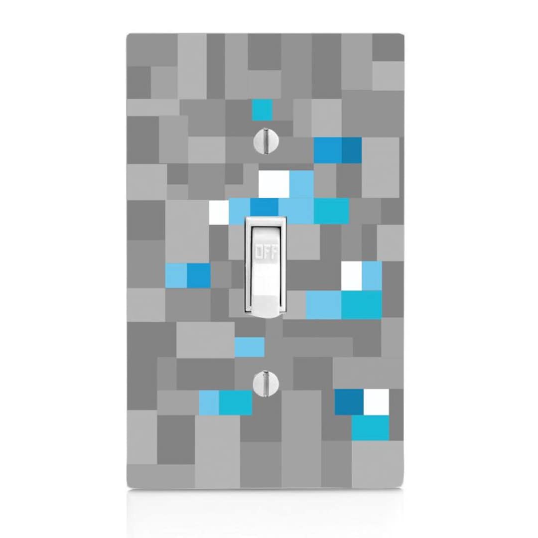 Diamond Pixel Blocks, Gamer Light Switch Cover, Night Light, Cabinet ...