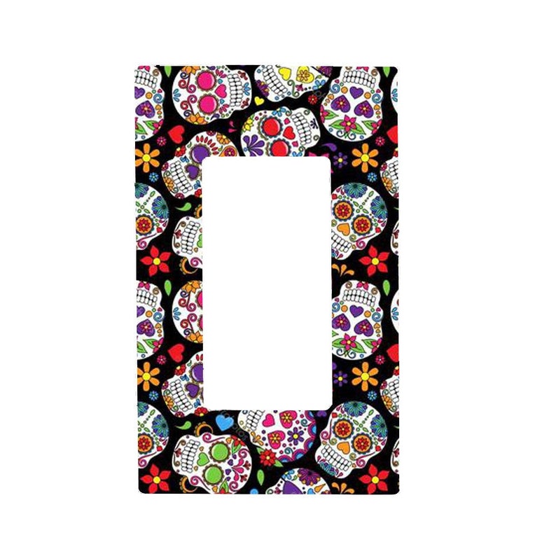 Mini Sugar Skulls Light Switch Cover, Night Light, Cabinet Knob - Etsy