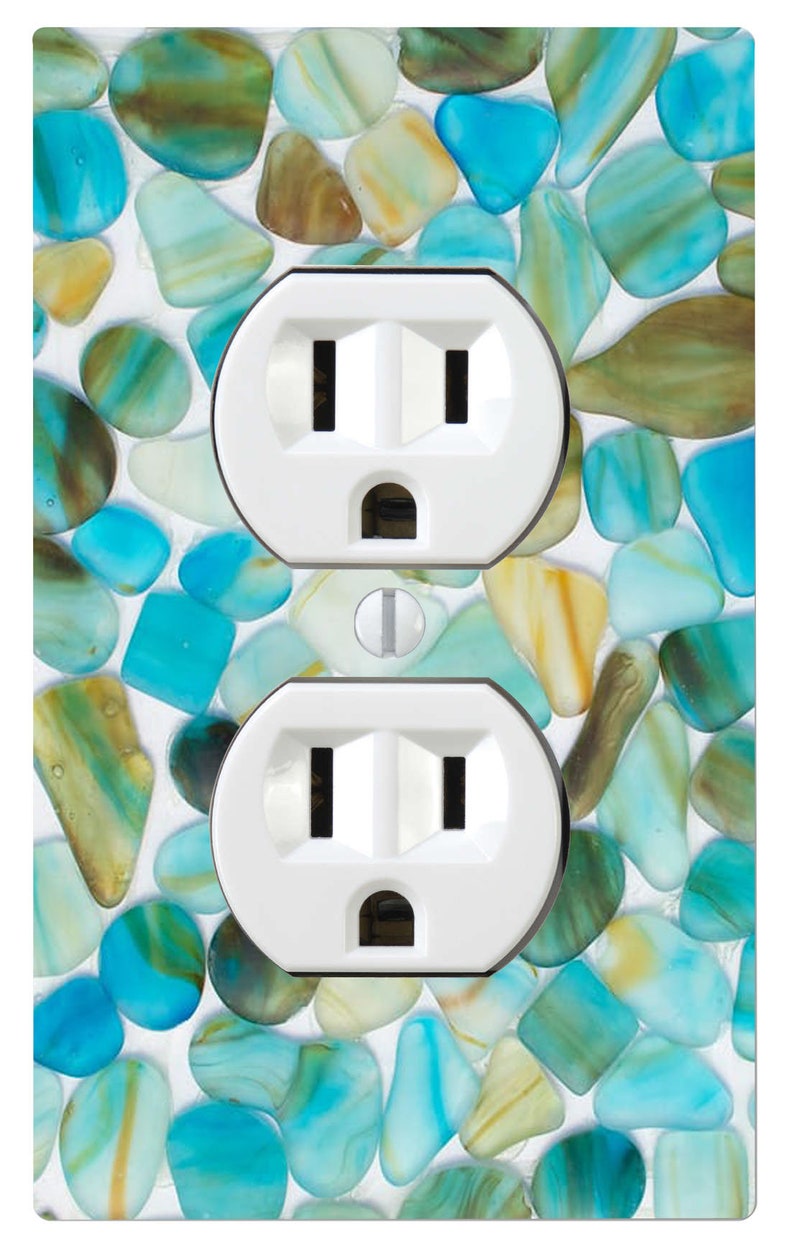Beach Glass Image Light Switch Cover, Night Light, Cabinet Knob - Etsy