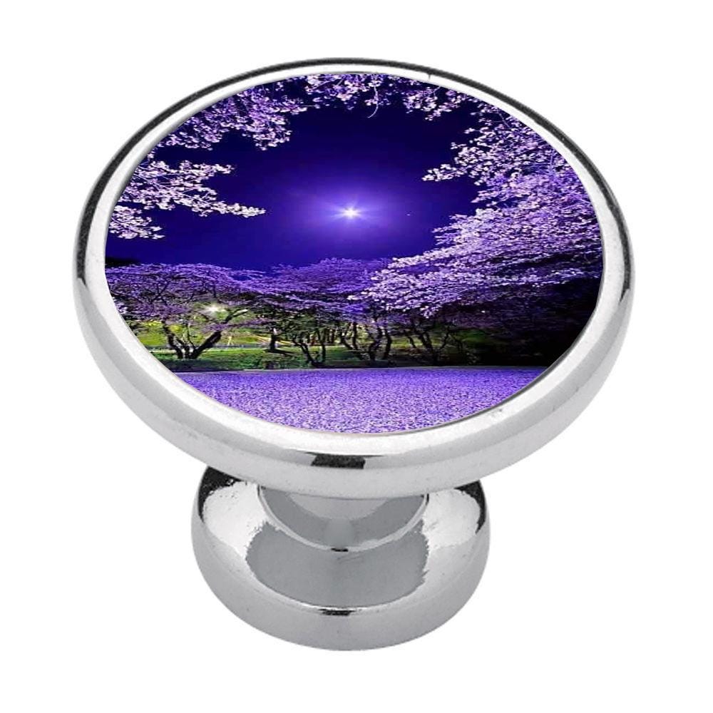 Purple Meadow, Twilight Light Switch Cover, Night Light, Cabinet Knob ...