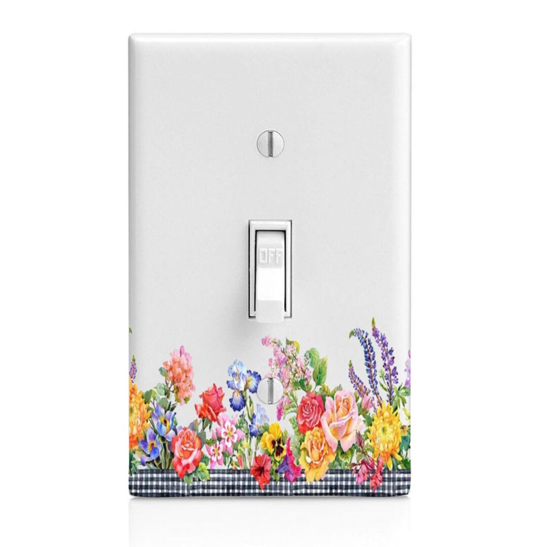 Buffalo Plaid Border Light Switch Cover, Night Light, Cabinet Knob - Etsy