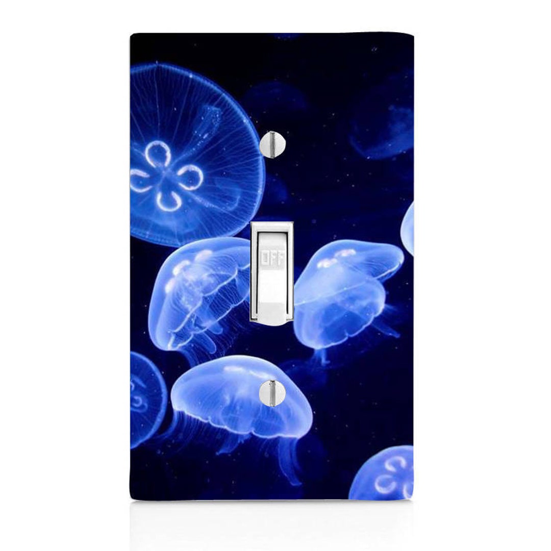 Jellyfish, Ocean Light Switch Cover, Night Light, Cabinet Knob - Etsy