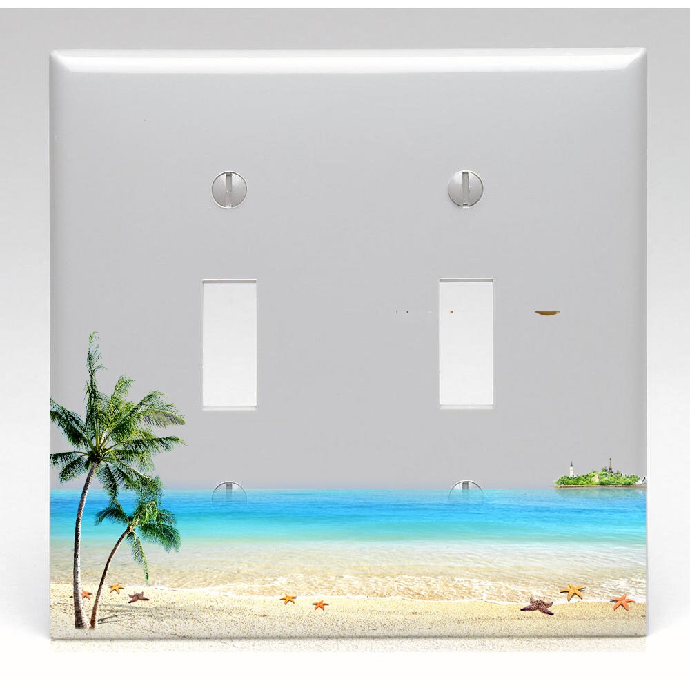 Lower Beach Scene, Beach Decor Light Switch Cover, Night Light, Cabinet ...
