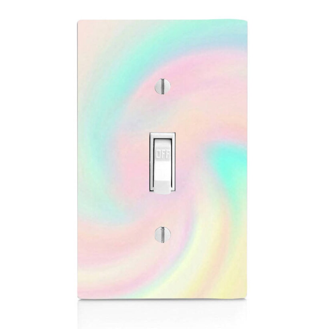 Pastel Swirl, Cotton Candy Light Switch Cover, Night Light, Cabinet ...
