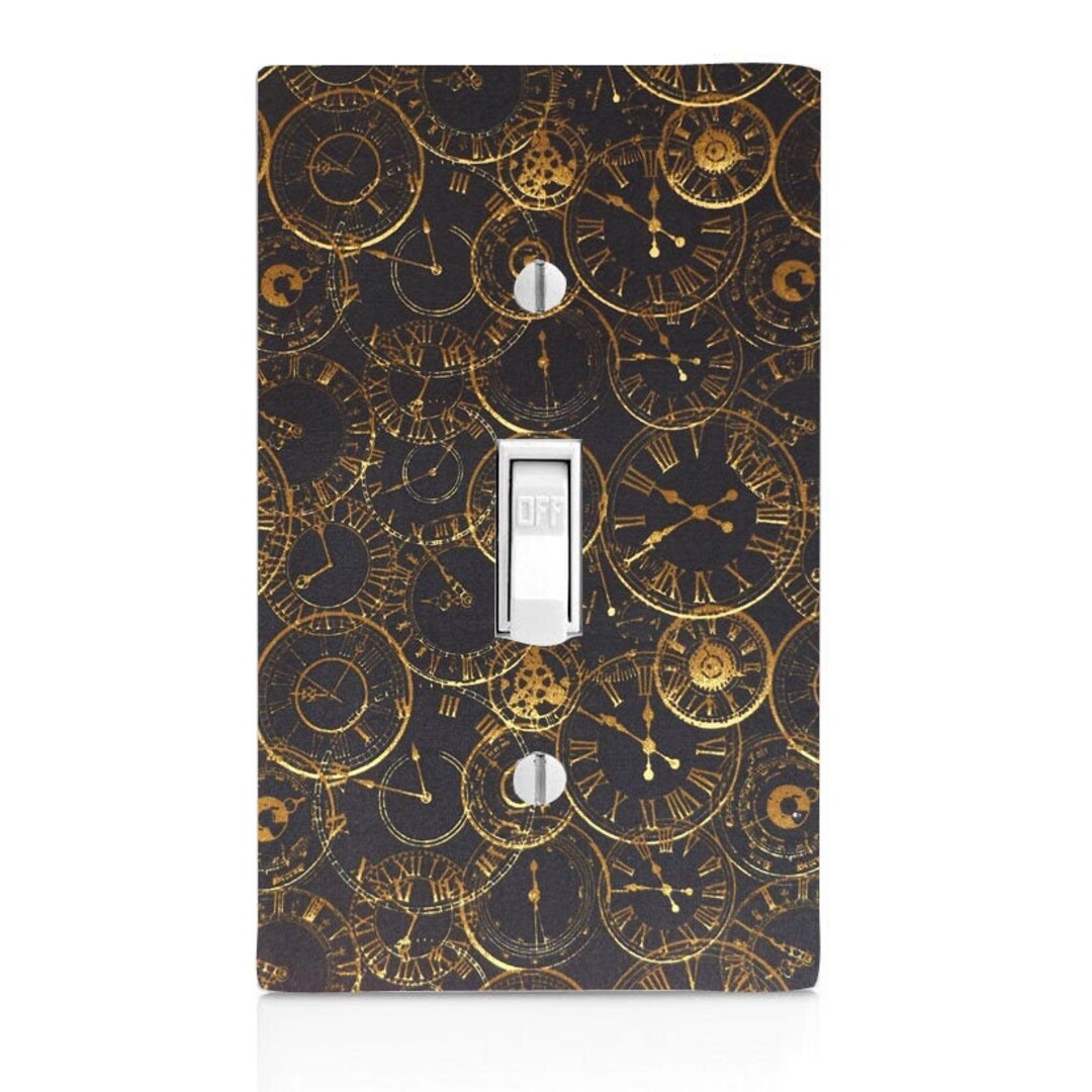 Steampunk Clocks Light Switch Cover, Night Light, Cabinet Knob - Etsy