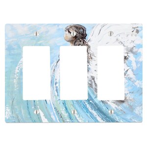 Blue Angel Light Switch Cover, Night Light, Cabinet Knob - Etsy