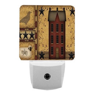 Primitive House, Country Light Switch Cover, Night Light, Cabinet Knob ...