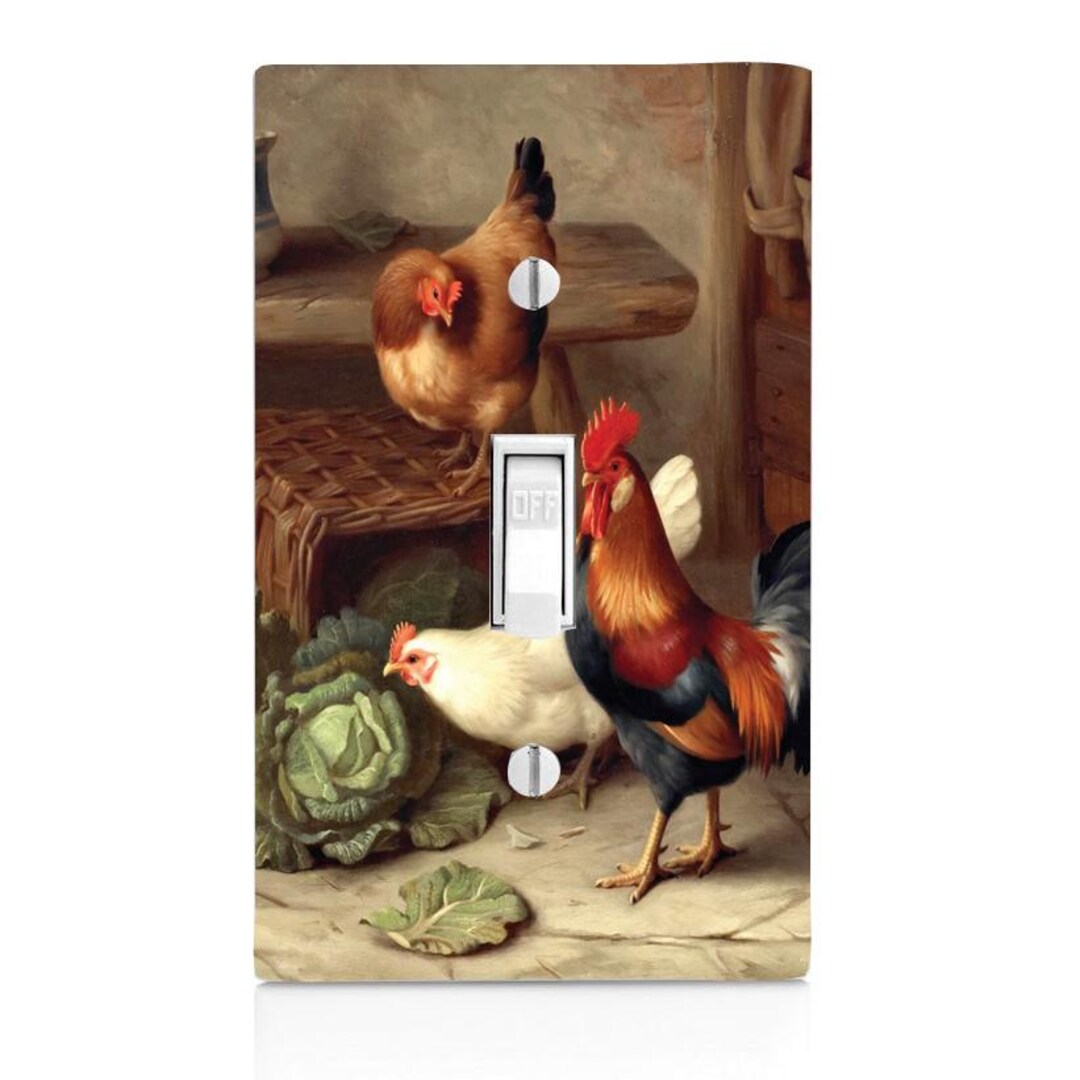 3 Chickens, Kitchen Light Switch Cover, Night Light, Cabinet Knob - Etsy