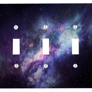 Blue Galaxy, Space Light Switch Cover, Night Light, Cabinet Knob - Etsy