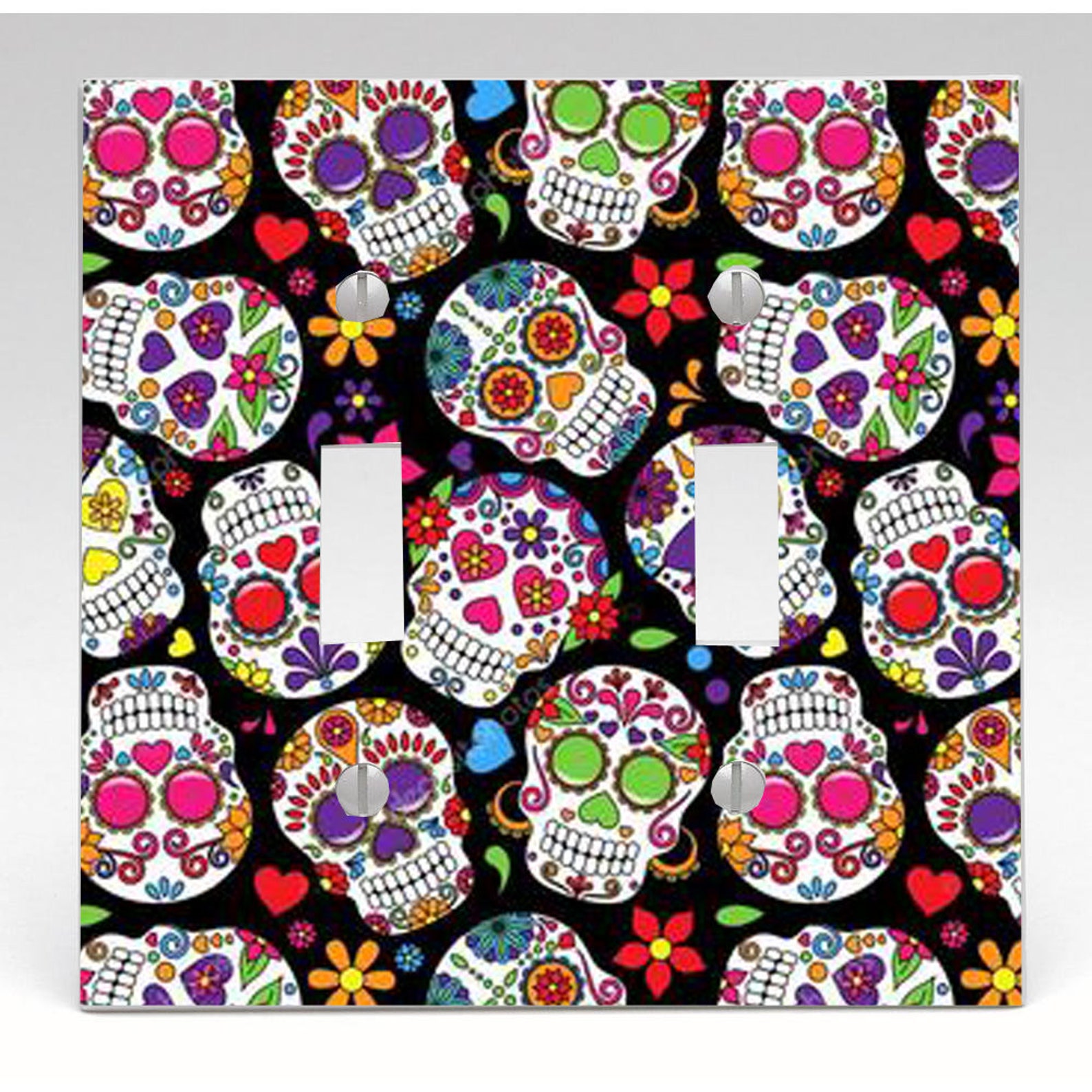Mini Sugar Skulls Light Switch Cover, Night Light, Cabinet Knob - Etsy
