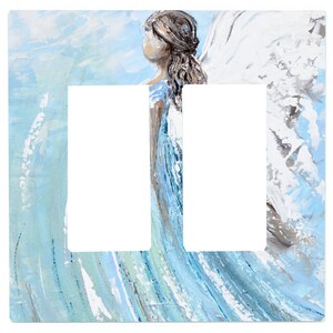 Blue Angel Light Switch Cover, Night Light, Cabinet Knob - Etsy