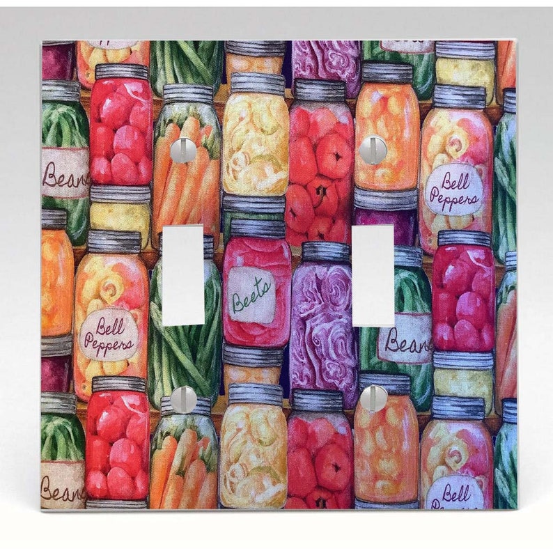 Canning Jars Light Switch Cover, Kitchen Decor - Etsy