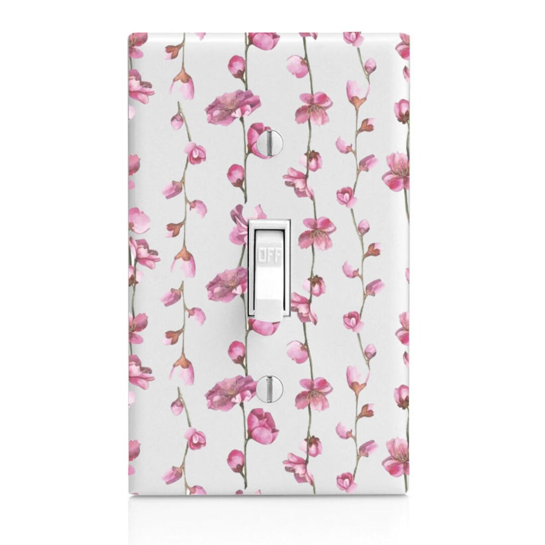 Sakura Vine, Floral Light Switch Cover, Night Light, Cabinet Knob - Etsy