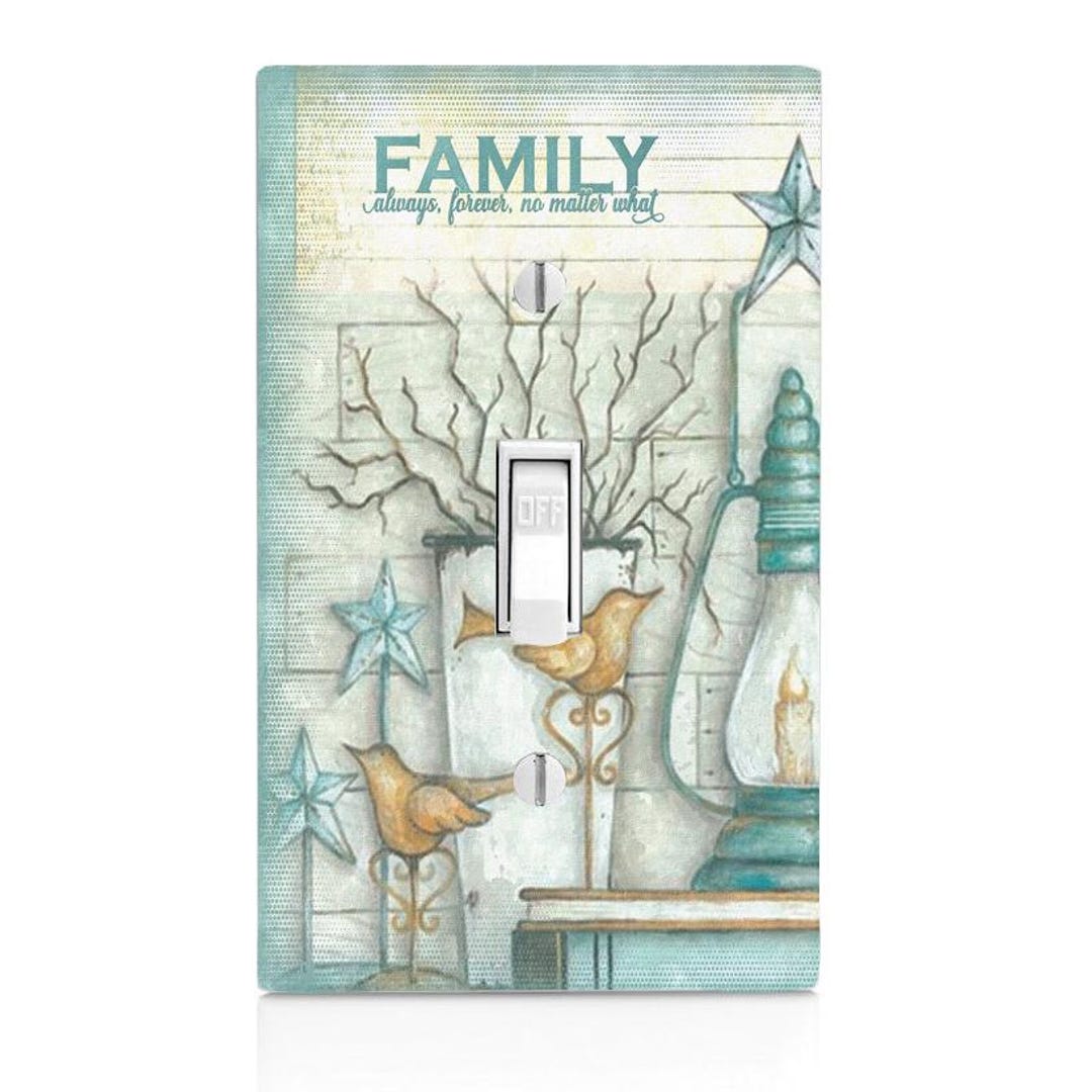 Family, Country Decor Light Switch Cover, Night Light, Cabinet Knob - Etsy