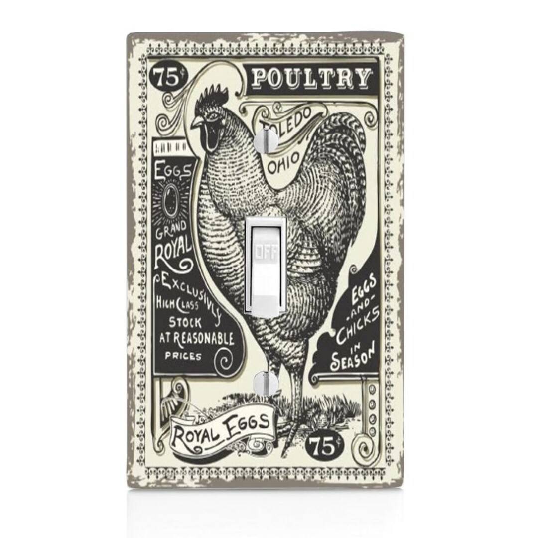 Royal Eggs, Chicken Light Switch Cover, Night Light, Cabinet Knob - Etsy