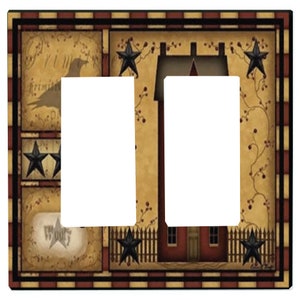 Primitive House, Country Light Switch Cover, Night Light, Cabinet Knob ...
