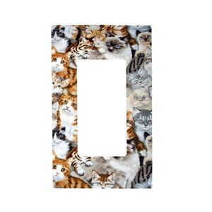 Lots of Cats, Kitty Light Switch Cover, Night Light, Cabinet Knob - Etsy