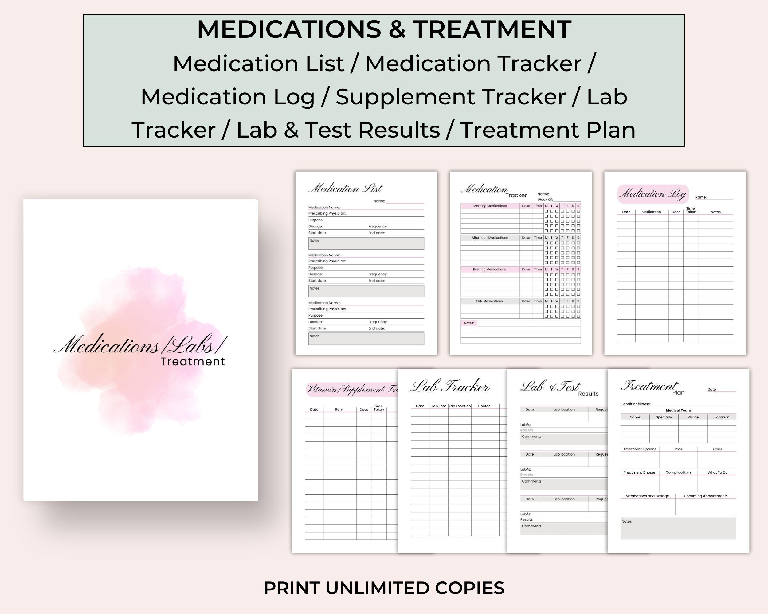 Printable Medical Binder, Medical Planner, Family Health Binder ...