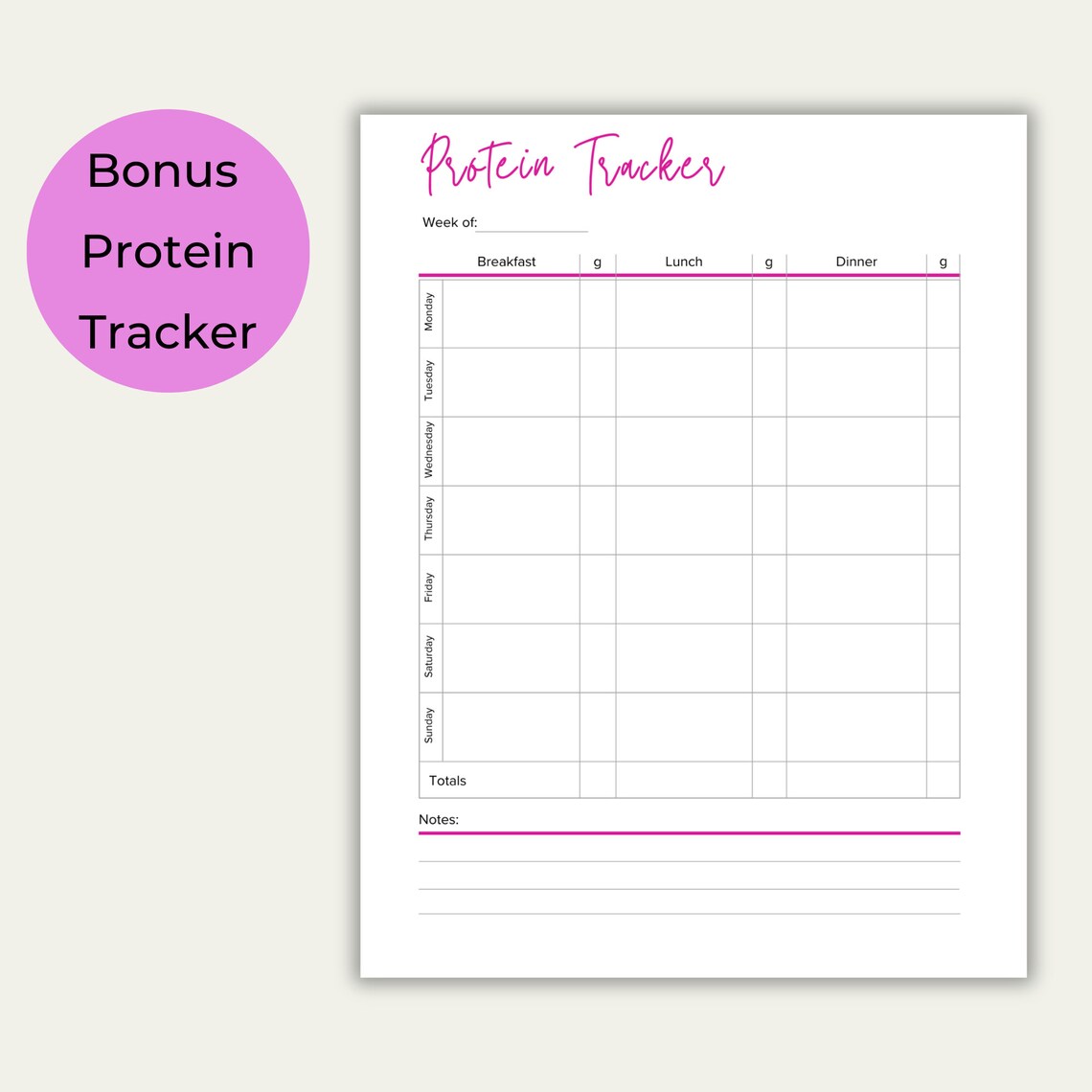 Protein Chart, Protein Tracker, Protein Food Guide, High Food Protein ...