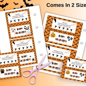 Halloween Treat Bag Topper Printable, Snack Bag Treat Label, Classroom ...