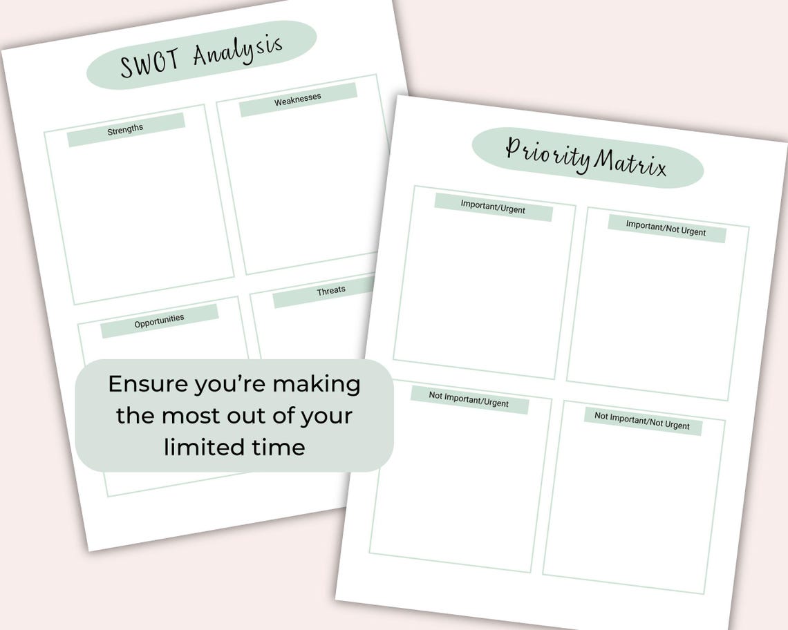 Editable Priority Matrix Planner - Printable Decision Matrix ...