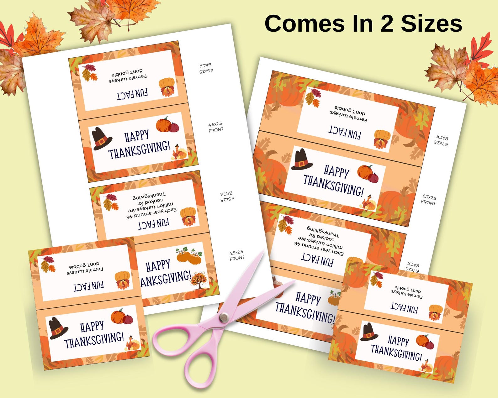 Thanksgiving Treat Bag Topper, Printable Snack Bag Treat Label, Gift ...