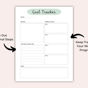 Editable SMART Goals Planner Printable, Goal Tracker Worksheet, SMART ...