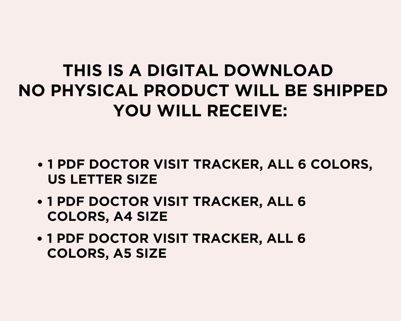 Doctor Visit Tracker, Printable Doctor Visitation Notes, Dr Appointment ...