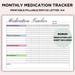 Editable Monthly Medication Tracker, Printable Prescription Tracker ...