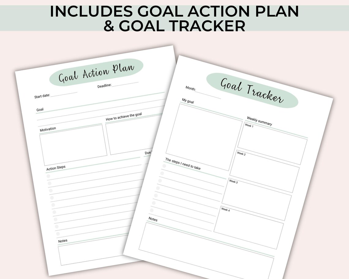 Editable SMART Goals Planner Printable, Goal Tracker Worksheet, SMART ...