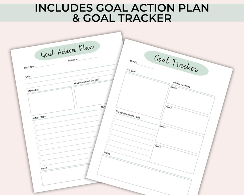 Editable SMART Goals Planner Printable, Goal Tracker Worksheet, SMART ...