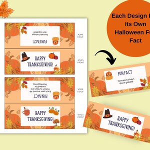 Thanksgiving Treat Bag Topper, Printable Snack Bag Treat Label, Gift ...