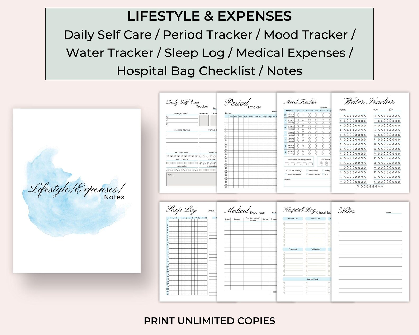 Editable Medical Binder Bundle, Family Medical Planner, Health Binder ...