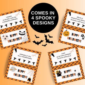 Halloween Treat Bag Topper Printable, Snack Bag Treat Label, Classroom ...