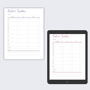 Protein Tracker Printable, Weekly Protein Tracker, Macro Tracker, Food ...