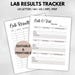 Editable Lab Results Tracker - Printable Blood Work Tracker - Health ...