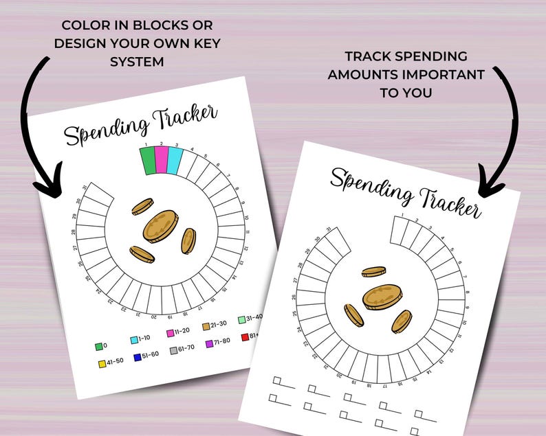 Monthly Spending Tracker - Printable Journal Page - Daily Expense Log ...
