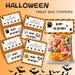 Halloween Treat Bag Topper Printable, Snack Bag Treat Label, Classroom ...