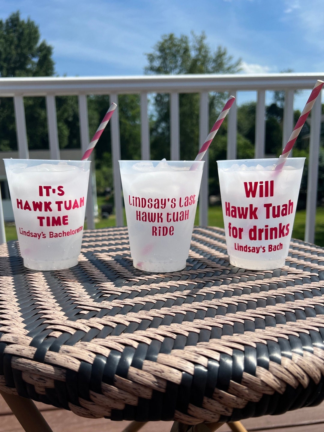 Hawk Tuah Cups, Hawk Tuah, Bachelorette Party Cups, Plastic ...