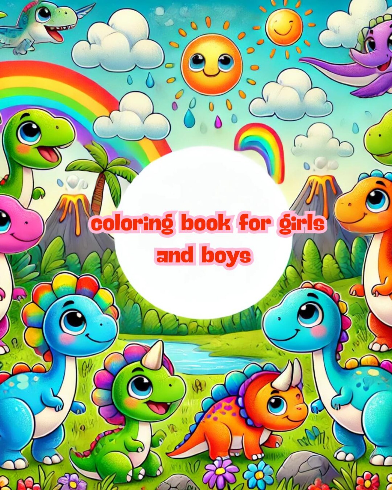 3-in-1 Kids Printable Coloring Book Bundle – Unicorns, Garden Animals ...